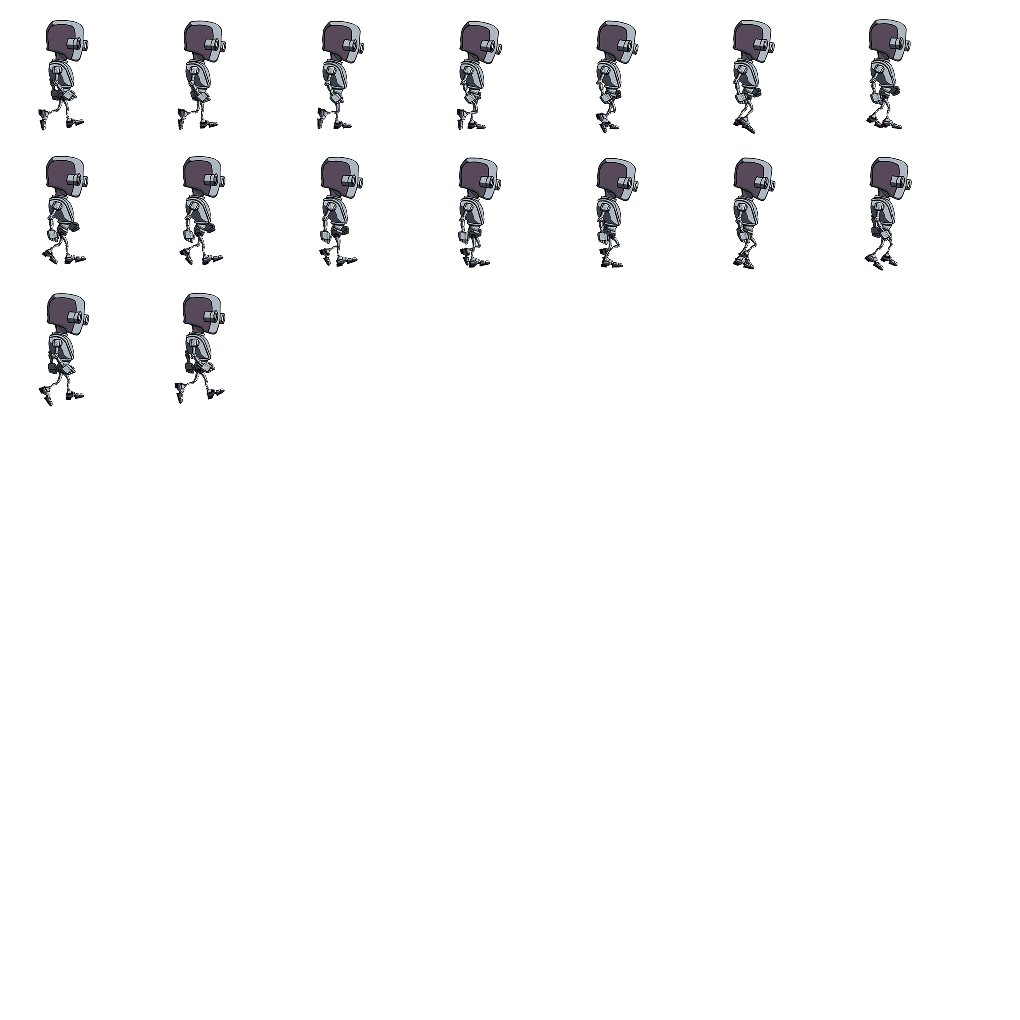 Different sorts of spritesheets – HTML game